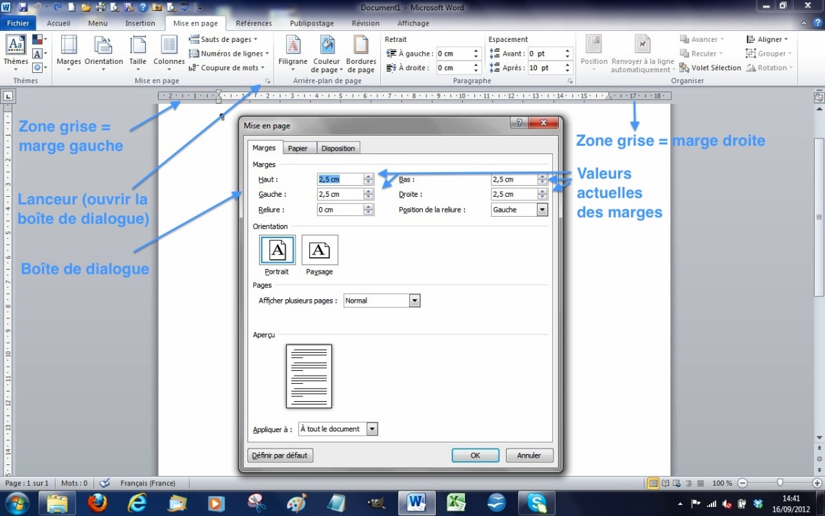 Module 3 Bureautique Word 2010 Writer 3 Et 4 Bases 12b Marges