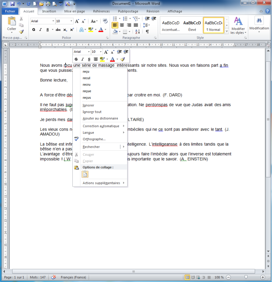 Module 3 Bureautique Word 2010 Writer 3 Et 4 Bases Vérifier L