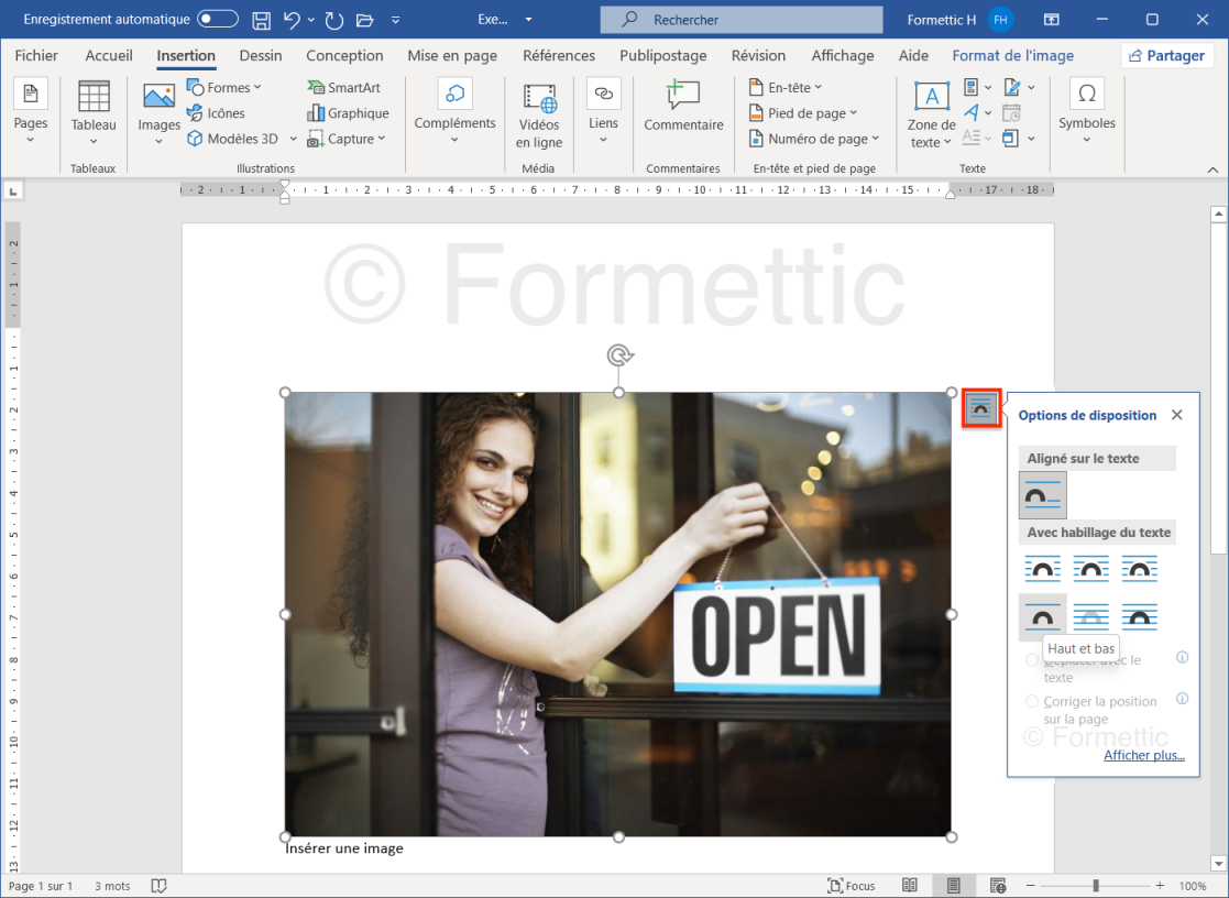 10- Insérer et manipuler une image [Word 2021 - Formation de base ...