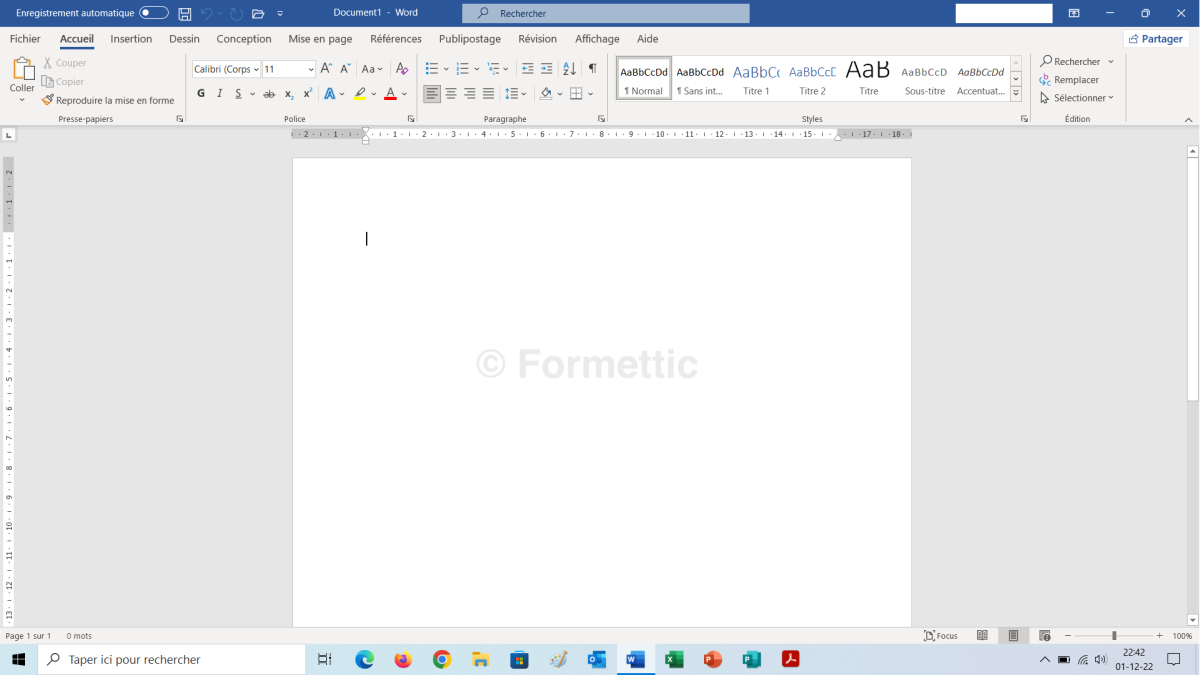 1-Environnement [Word 2021 - Formation de base complète - niveau 1]